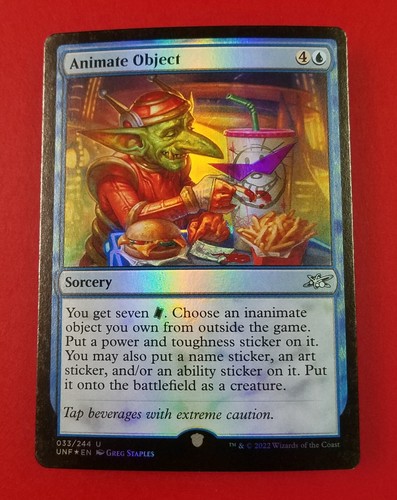 1x Animate Object | FOIL | Unfinity | MTG Magic Cards | eBay