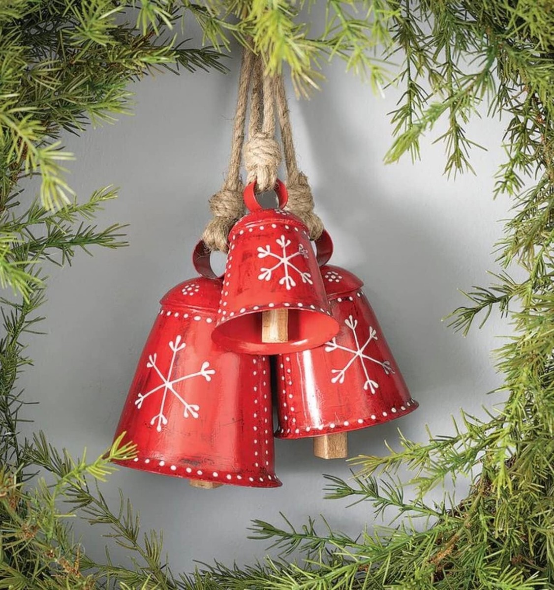 Red Christmas Bell Ornaments