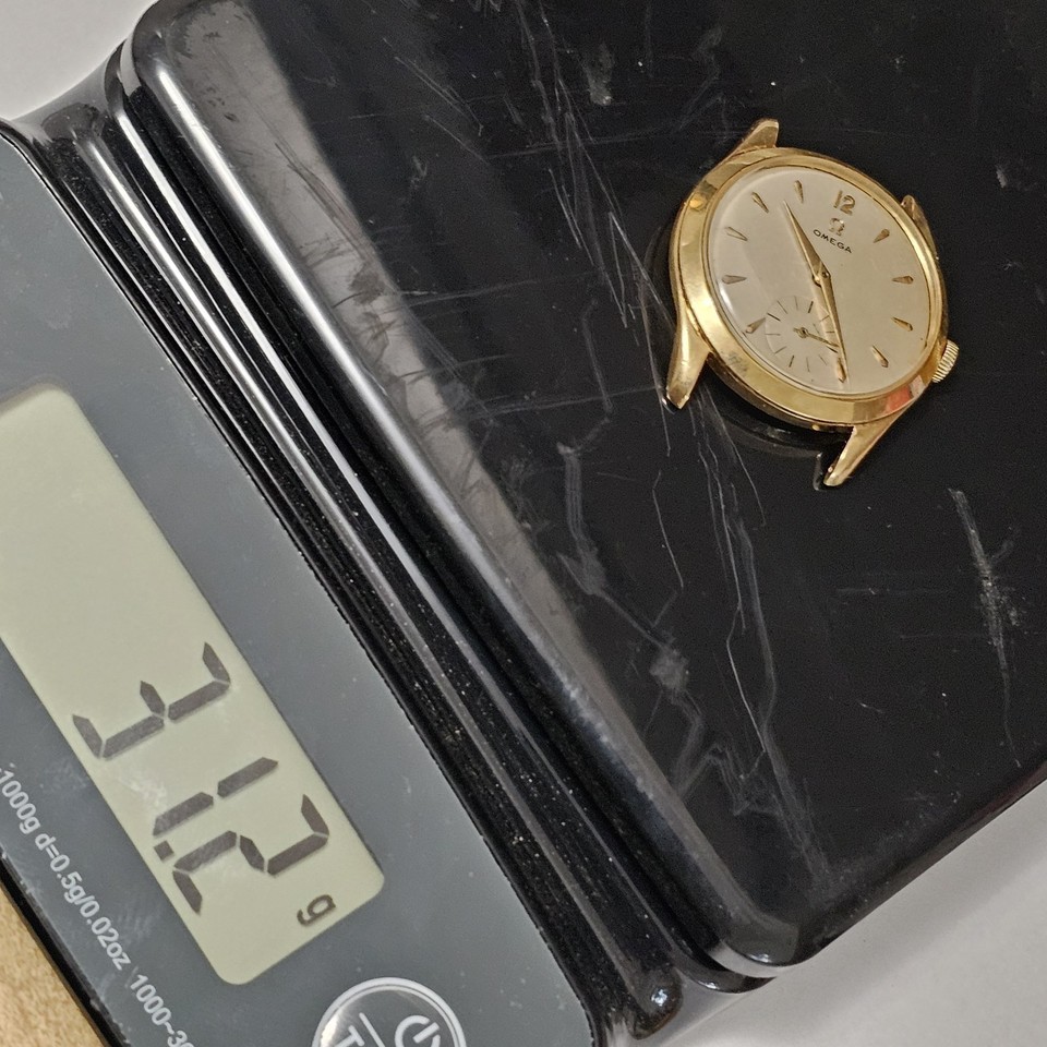 Rare 1949 Omega 36mm 2619 Cal. 265 Manual Wind 18K Solid Gold Clean ...