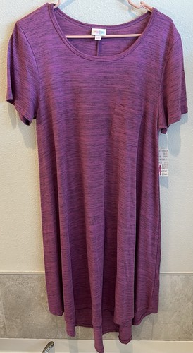 LuLaRoe Carly Purple Dress Size Medium. Hi- Low Hem. NWT | eBay