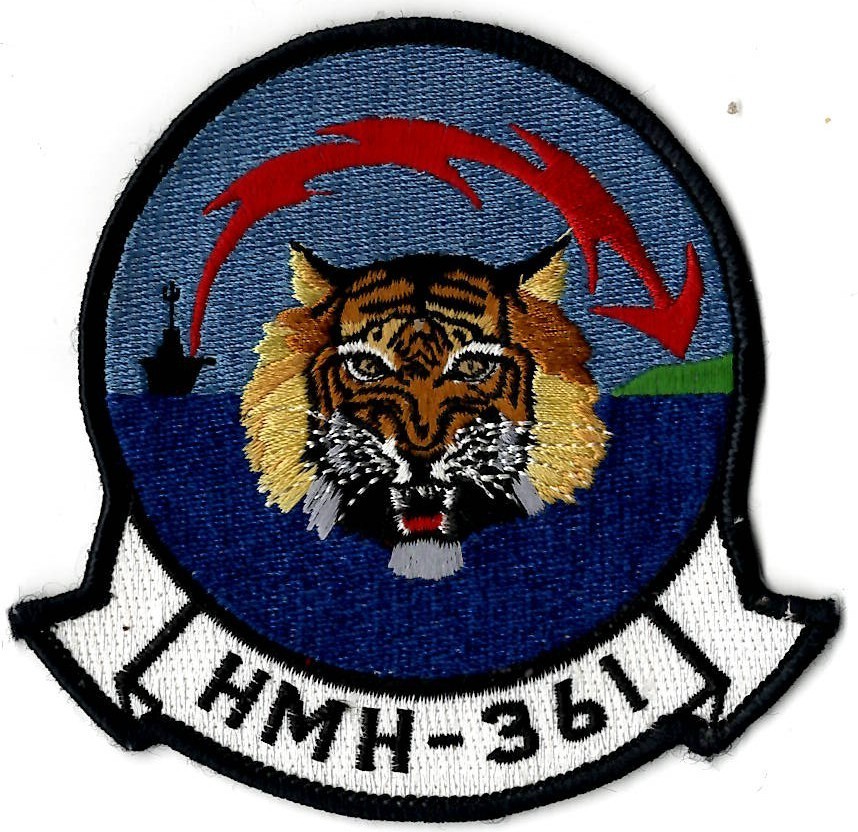 US MARINE CORPS HEAVY LIFT HELICOPTER SQUADRON HMH-361 MILITARY PATCH ...