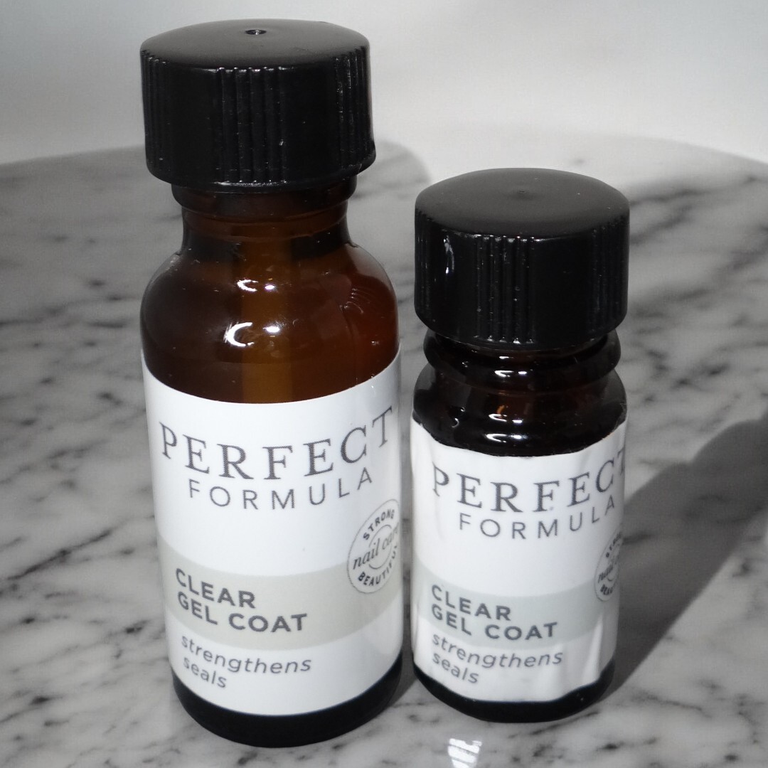 Perfect Formula 2pc Lot Clear Gel Coat for Nails ~ 0.60oz & 0.17oz ...