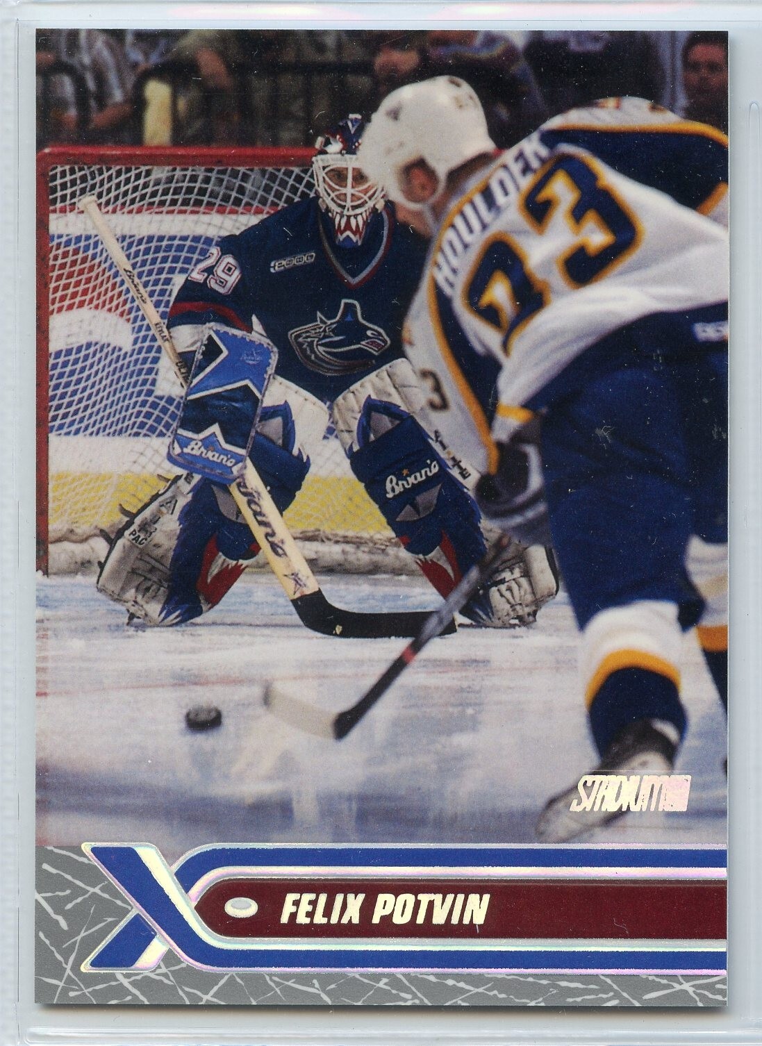 2000-01 Topps Stadium Club Hockey - #75 - Felix Potvin - Vancouver ...