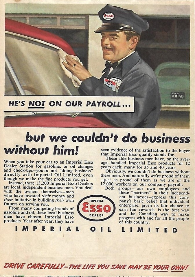 1950 IMPERIAL OIL ESSO Road Map QUEBEC Hotel Frontenac Citadel Montreal ...