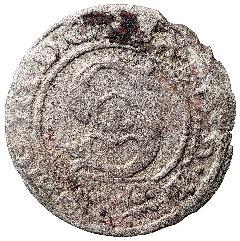 Poland Lithuania SOLIDUS Solid Schilling 1589 Riga Sigismund III Silver ...