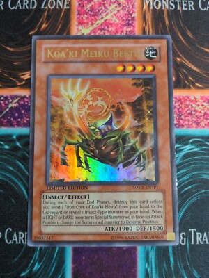 Yu-Gi-Oh! Koa'ki Meiru Beetle SOVR-ENSP1 Limited Ultra Rare NM | eBay
