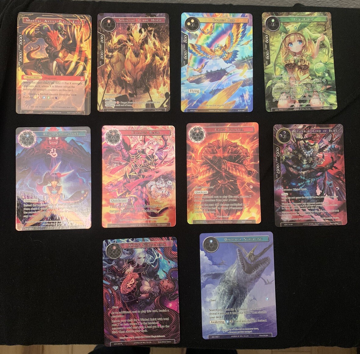 Force Of Will Card Lot Of 10 All Foils Except The For The J Ruler | eBay