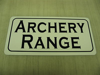 ARCHERY RANGE Sign 4 Hunting Room Gun Shop Bow Club, Man Cave or Bar | eBay