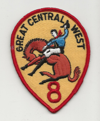GREAT CENTRAL WEST REGION 8 cloth back patch - Boy Scout BSA /A142 CB-2 ...