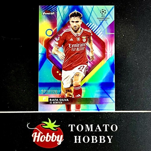 TOPPS FINEST UEFA 2023-24 RAFA SILVA /250 BLUE AQUA VAPORWAVE SL ...