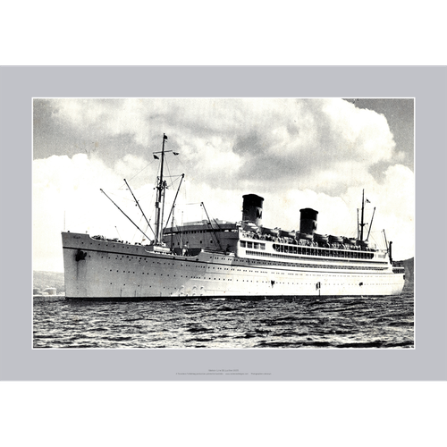 Matson Line SS Lurline Art Print – On Pacfic voyage 1930s – 2 sizes ...