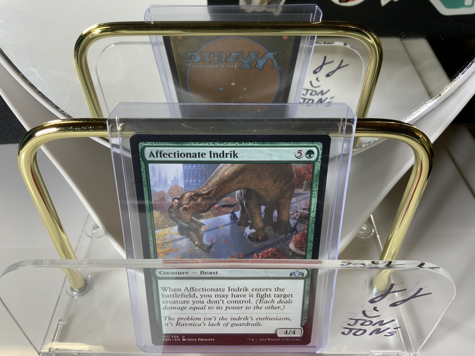 MTG Affectionate Indrik Guilds of Ravnica Uncommon Magic Card #121/259 ...