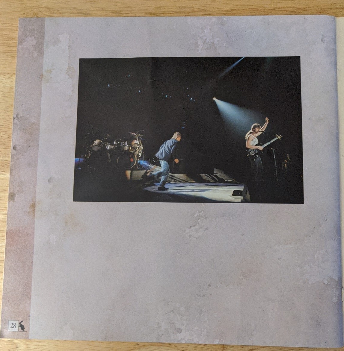 Rush 1990 Presto Tour Program Complete Geddy Lee Alex Lifeson Neil ...
