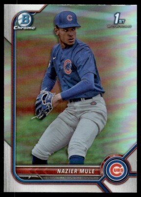 2022 Bowman Chrome Refractor Nazier Mule Rookie G26 Chicago Cubs #BDC ...