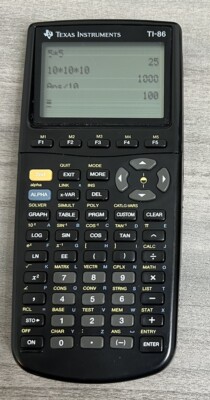 Texas Instruments TI-86 Graphing Calculator with cover | eBay
