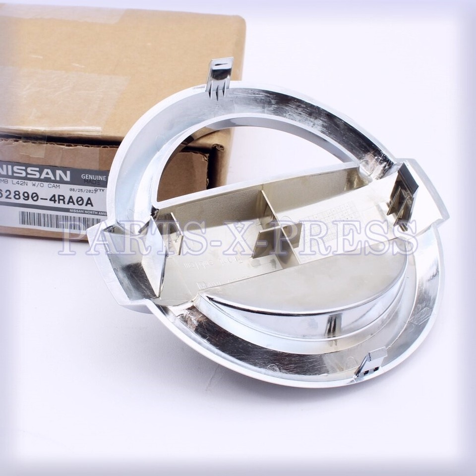 62890-4RA0A NEW GENUINE OEM NISSAN FRONT GRILLE CHROME EMBLEM 2016-2019 ...