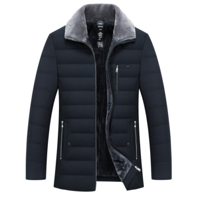 Men's Winter Jackets Collar Parka Men Coats Cotton Jacket Fur Collar ...
