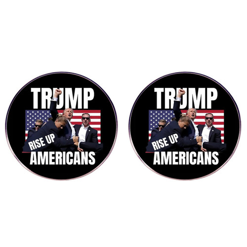 Trump 2024 Brooch Creative President Lapel Pin for Men Women Fans (Flag ...