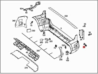 Genuine MERCEDES W447 V-CLASS W447 VITO Box Dualiner Reflector ...