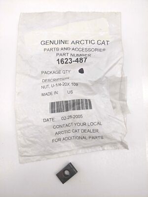 Arctic Cat Nut (U-1/4-20X. 109) (Rust) Part Number - 1623-487 | eBay