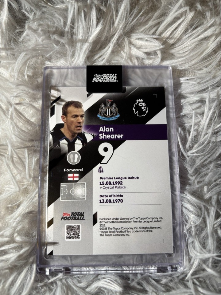 Topps Alan Shearer Newcastle United Iconic Numbers RED /5 2025/26 | eBay UK