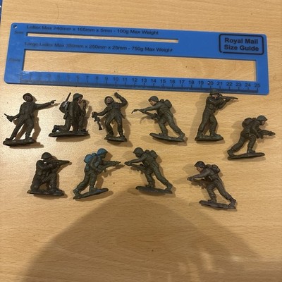 Joblot Britains Herald Toy Plastic WW2 Soldiers Radio Operator Etc X 10 ...