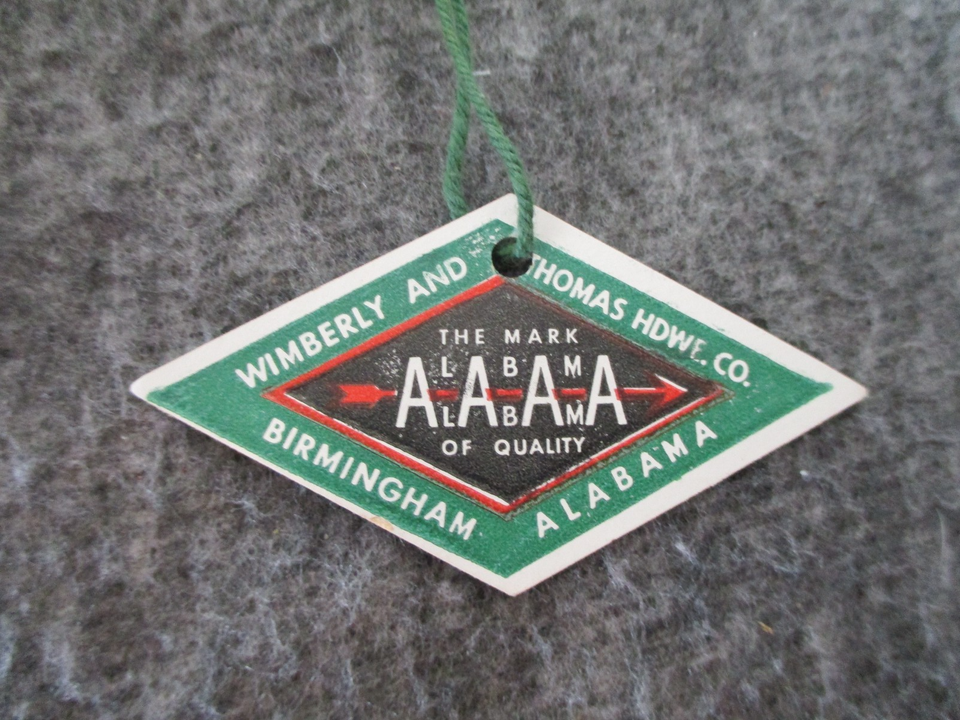 VTG WIMBERLY & THOMAS HARDWARE CO BIRMINGHAM ALABAMA PAPER PRICE TAGS ...