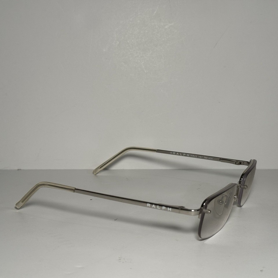 Ralph Lauren Rectangular Half Rim Silver Eyeglass Frame 7515/S YB7 135 ...