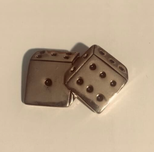 Gold Tone Dice Pin | eBay