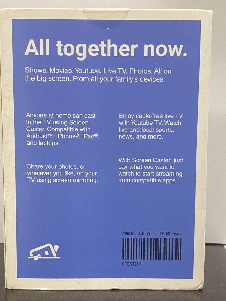 Screen Caster Streaming Device-Mirror Android Device or Laptop to TV ...