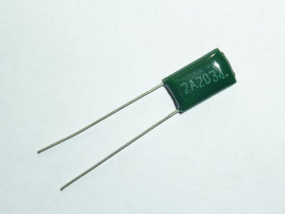 20PCS 100V 0.02uF 20nF 20000pF 2A203J ±5% Mylar Film Capacitors Radial ...