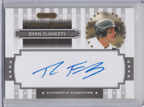 2008 Razor Exclusive Signature Autograph RYAN FLAHERTY Auto Cubs | eBay