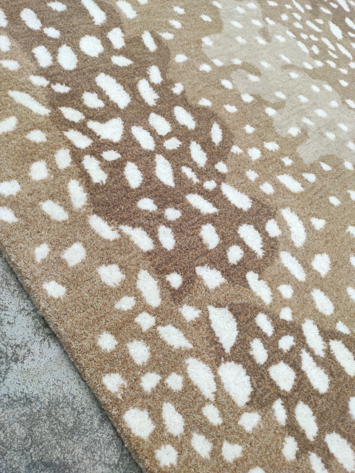 Antelope Area Rug Handmade Stark Like Design Tufted 100% Wool 3x5 5x8 ...