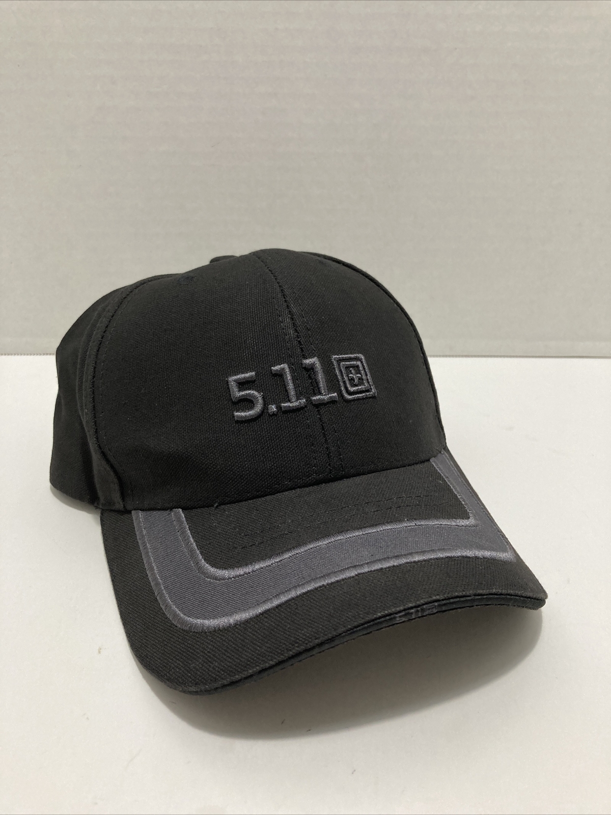 511 Tactical Hat Logo Gray Black Strapback Gear Serie… - Gem