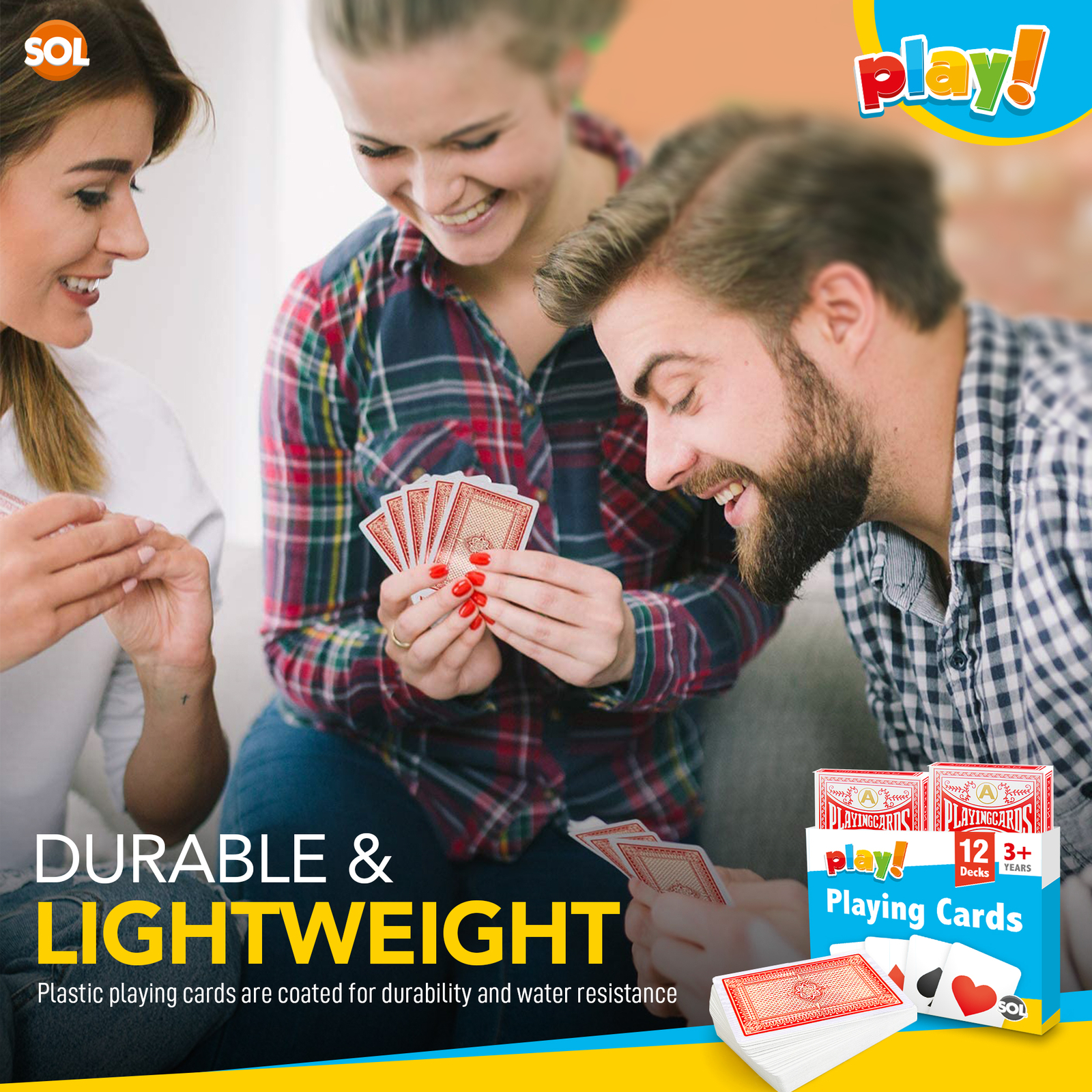 2 Pack Playing Cards Traditional Plastic Coated Deck Professional Poker ...