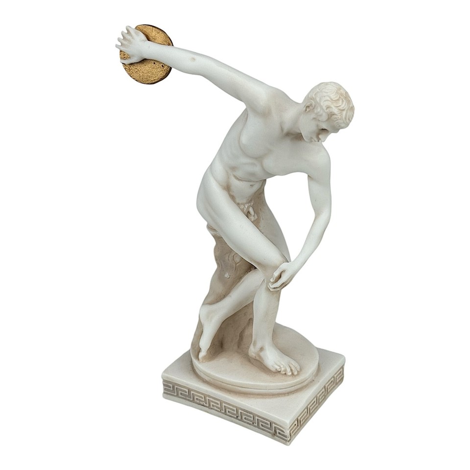 Discobolus Discus Thrower Male Athlete Greek Roman Statue Sculpture 8. ...