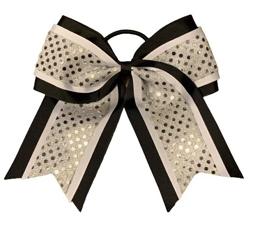 Silver Cheer Bow