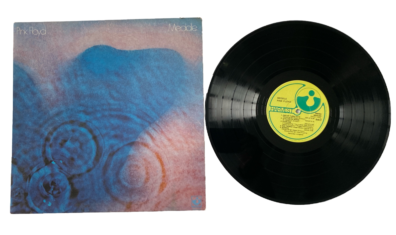 Pink Floyd Meddle Vinyl LP SMAS-832 Reissue Winchester, Gatefold 1975 ...