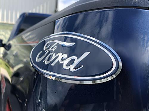 Chroma 41701 Ford Blue Oval Aluminum Domed Bendable Decal Emblem 2" x 5 ...
