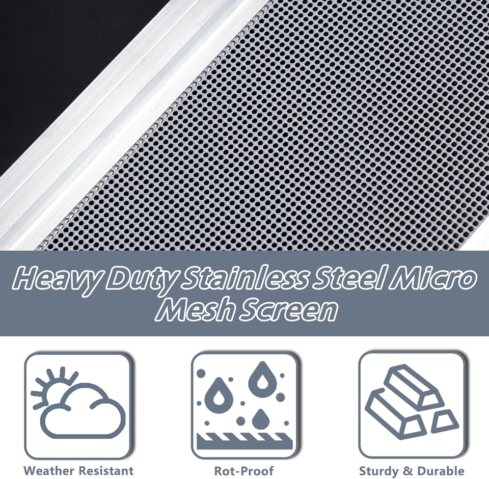 Stainless Steel Gutter Guard, 48Ft Gutter Cover, Micro-Mesh Leaf Gutter ...