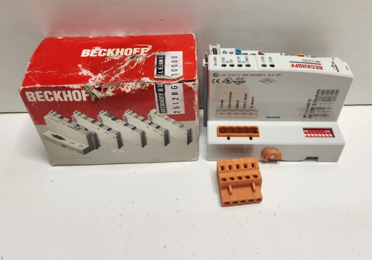 NEW OLD STOCK! BECKHOFF 24V DEVICENET BUS COUPLER BK5200 | eBay