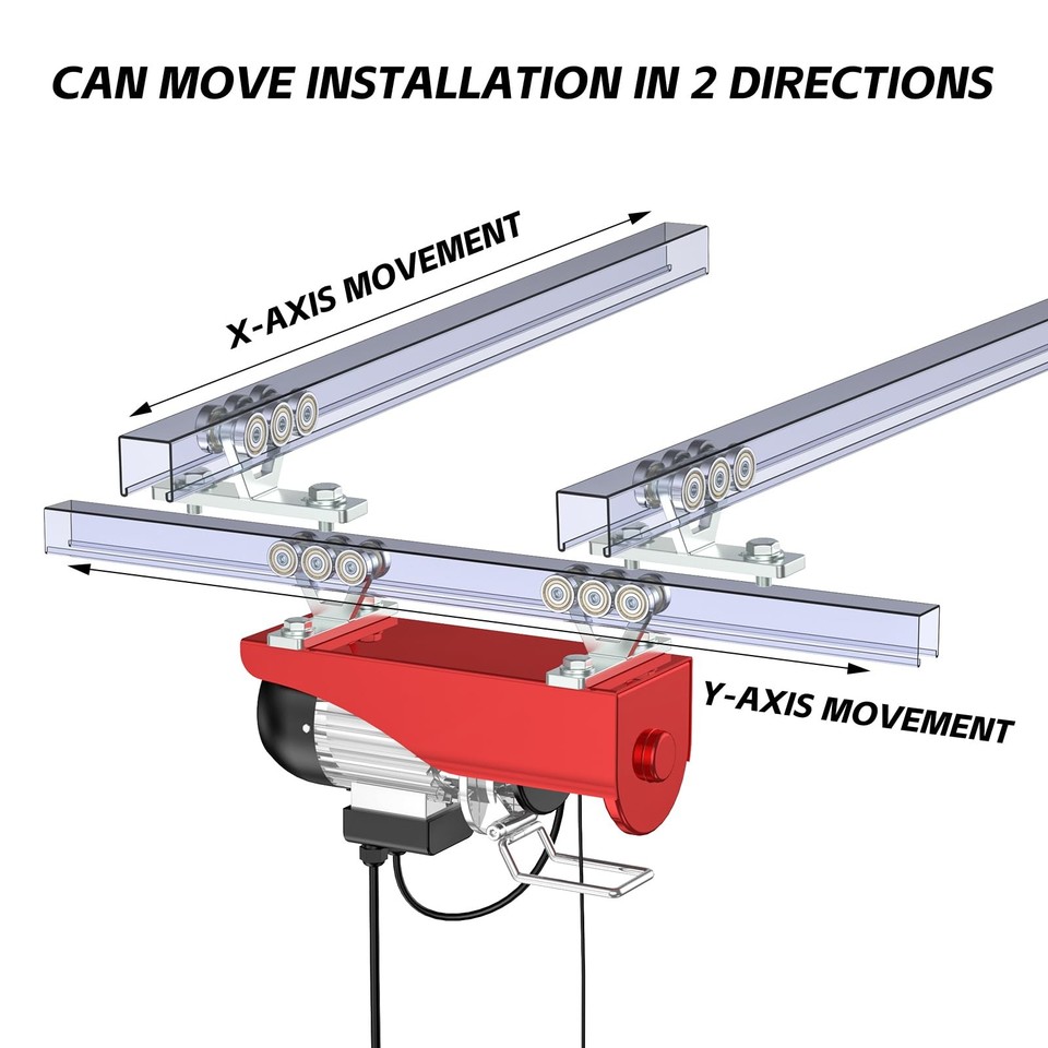 6 Wheel Hoist Trolley with Rollers - Strut Trolley Assembly for ...