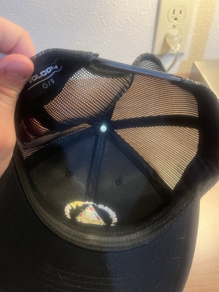 Volcom Stone Hawaii Rasta Black Red Yellow Green Trucker Hat Adjustable ...