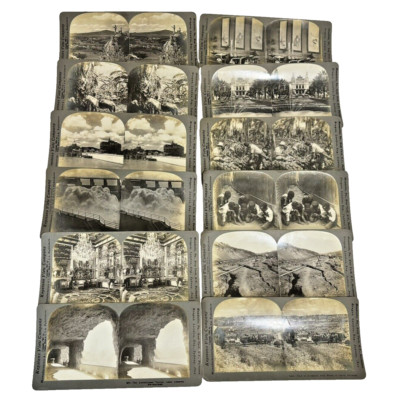 Lot of 12 Antique Stereograph Cards Keystone View Co Various Scenic ...