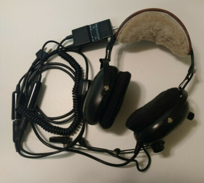 Vintage Flightcom Aviation Pilot Headset Buy it Now $99! Free Shipping ...