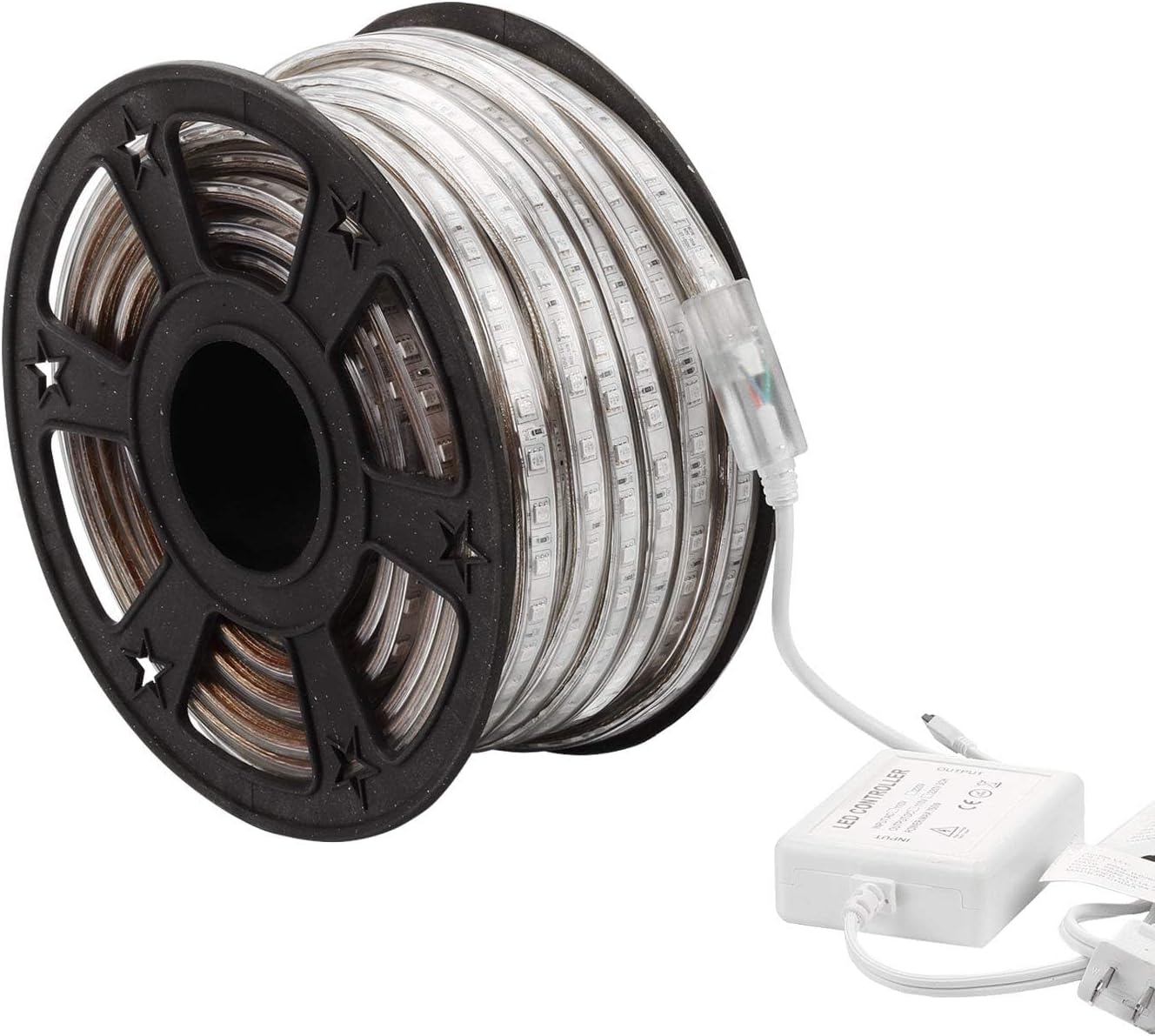 100FT LED Rope Lights, Waterproof 16 Colors Changing RGB Rope Light ...