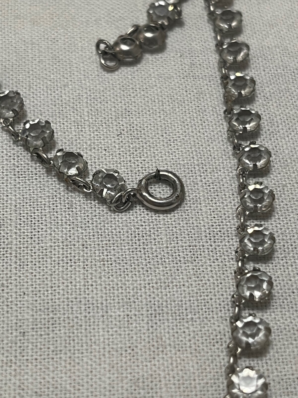 1950's delicate "Cinderella" full paste choker neckla… - Gem