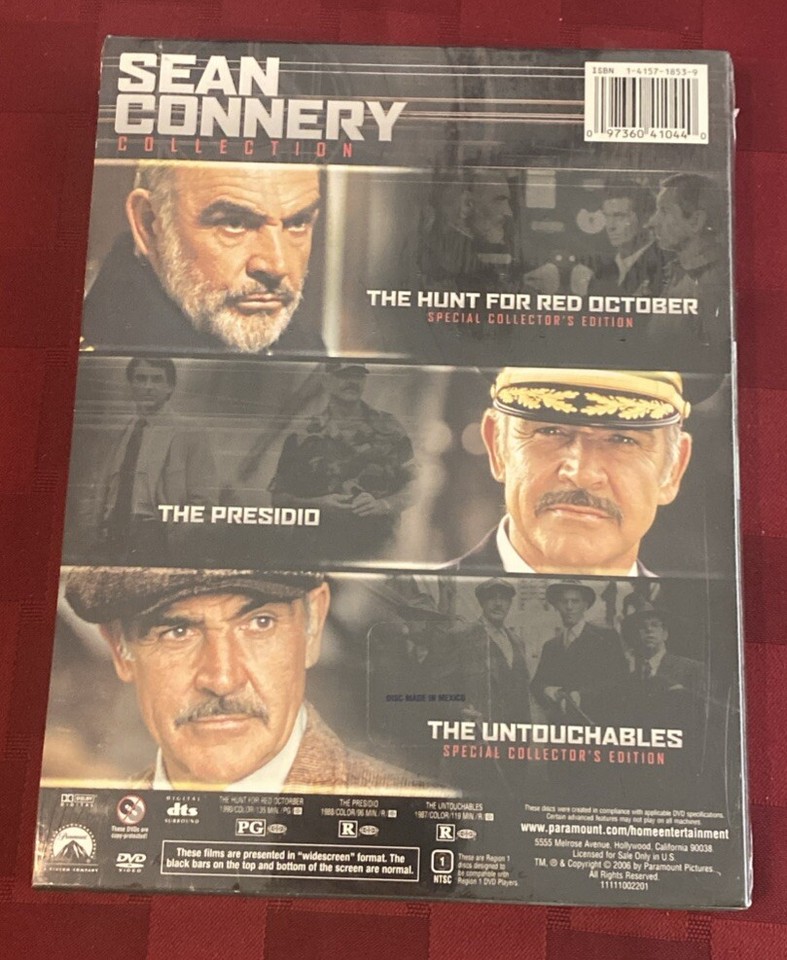 Sean Connery Collection (3 DVDs) - Special Collector's Edition - New ...