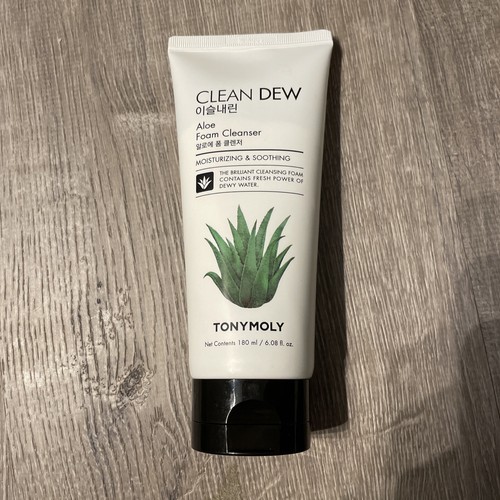 Tonymoly Clean Dew Aloe Foam Cleanser 6.08 fl. oz. *SEALED* Unboxed ...