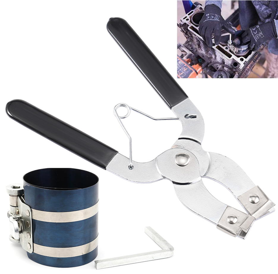 3”Car Piston Ring Plier Compressor Remover Expander Engine Wrench Kit(2 ...